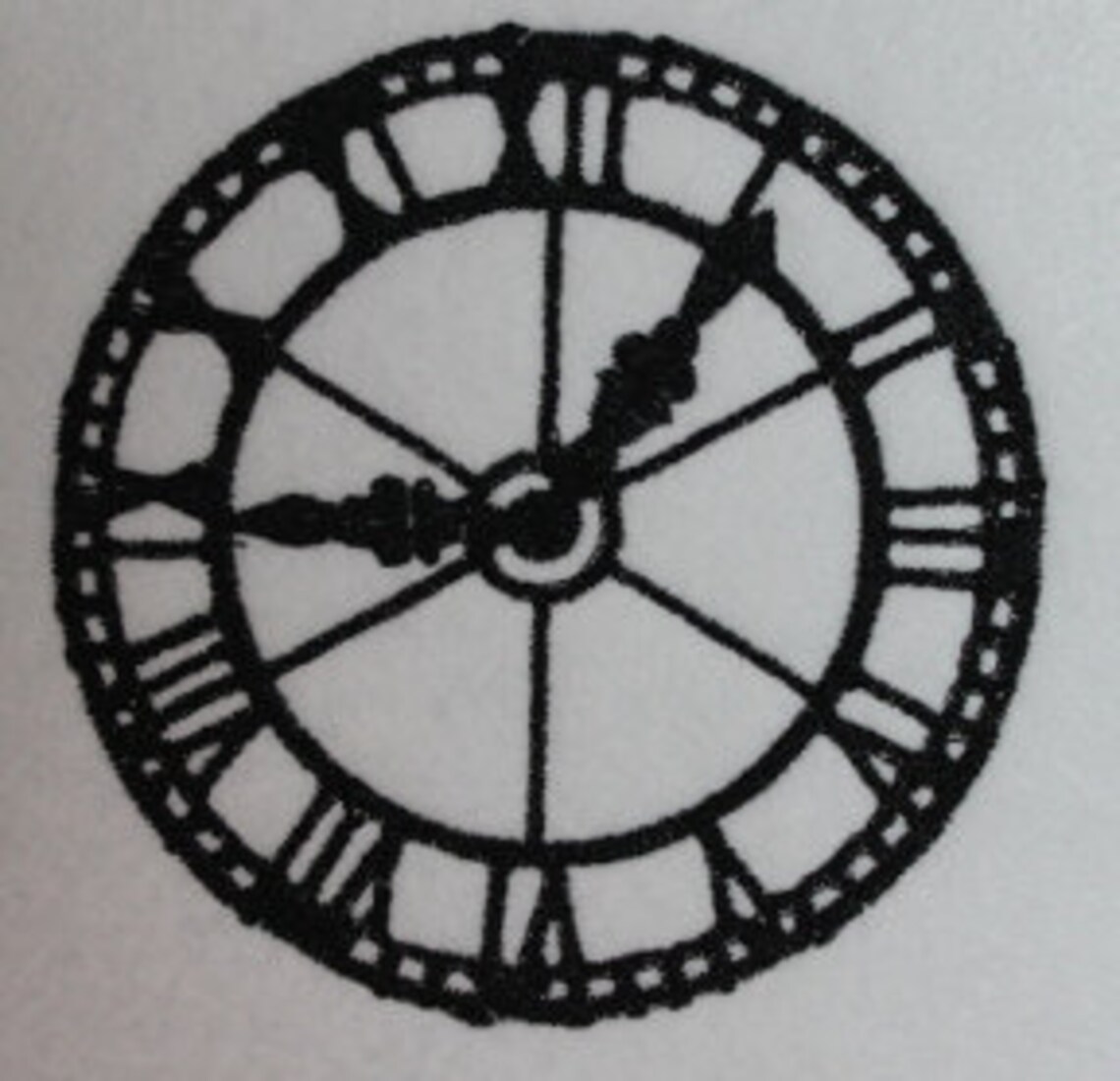 Clock Digitized Machine Embroidery Design Time - Etsy