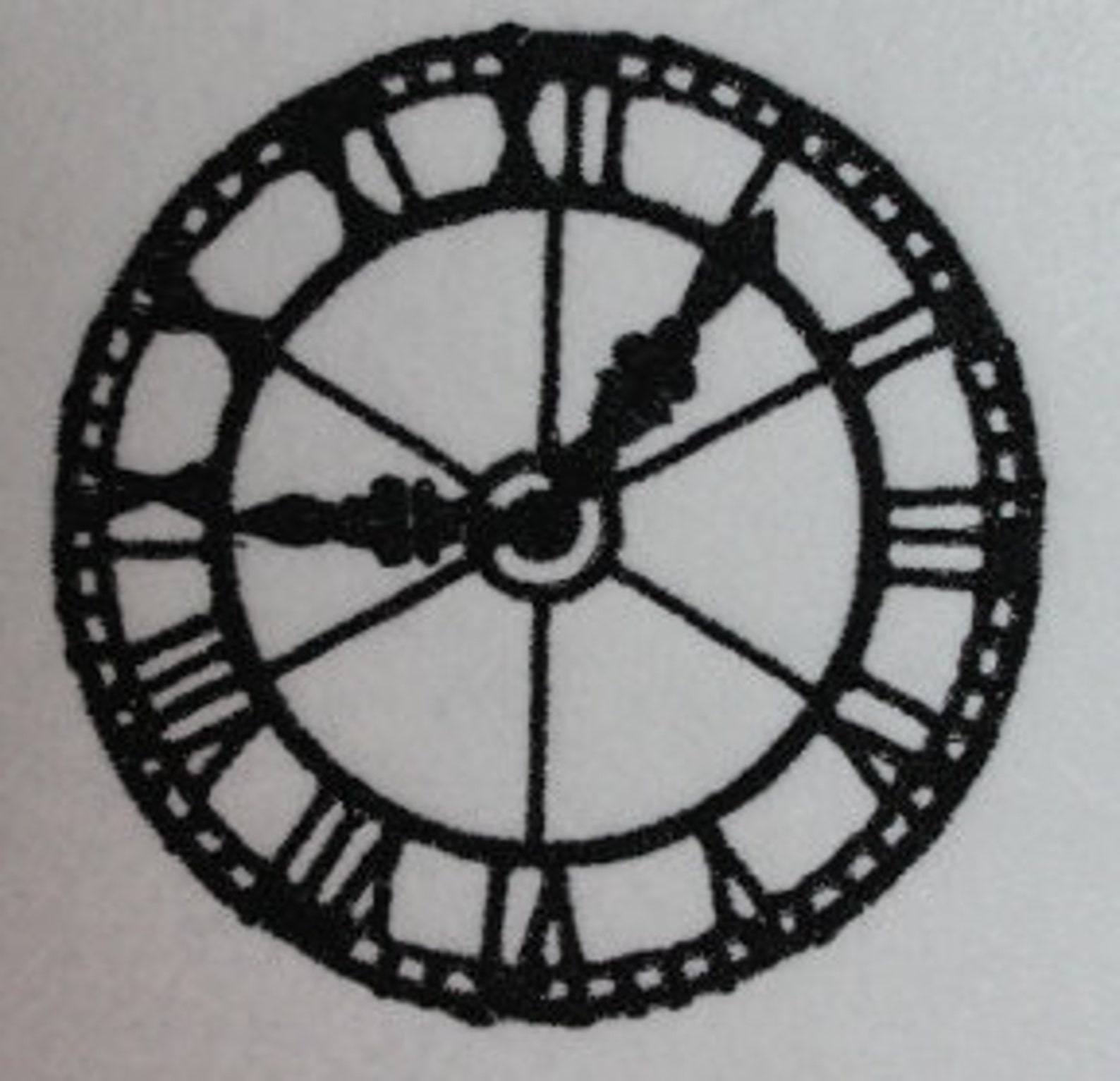 Clock Digitized Machine Embroidery Design Time - Etsy