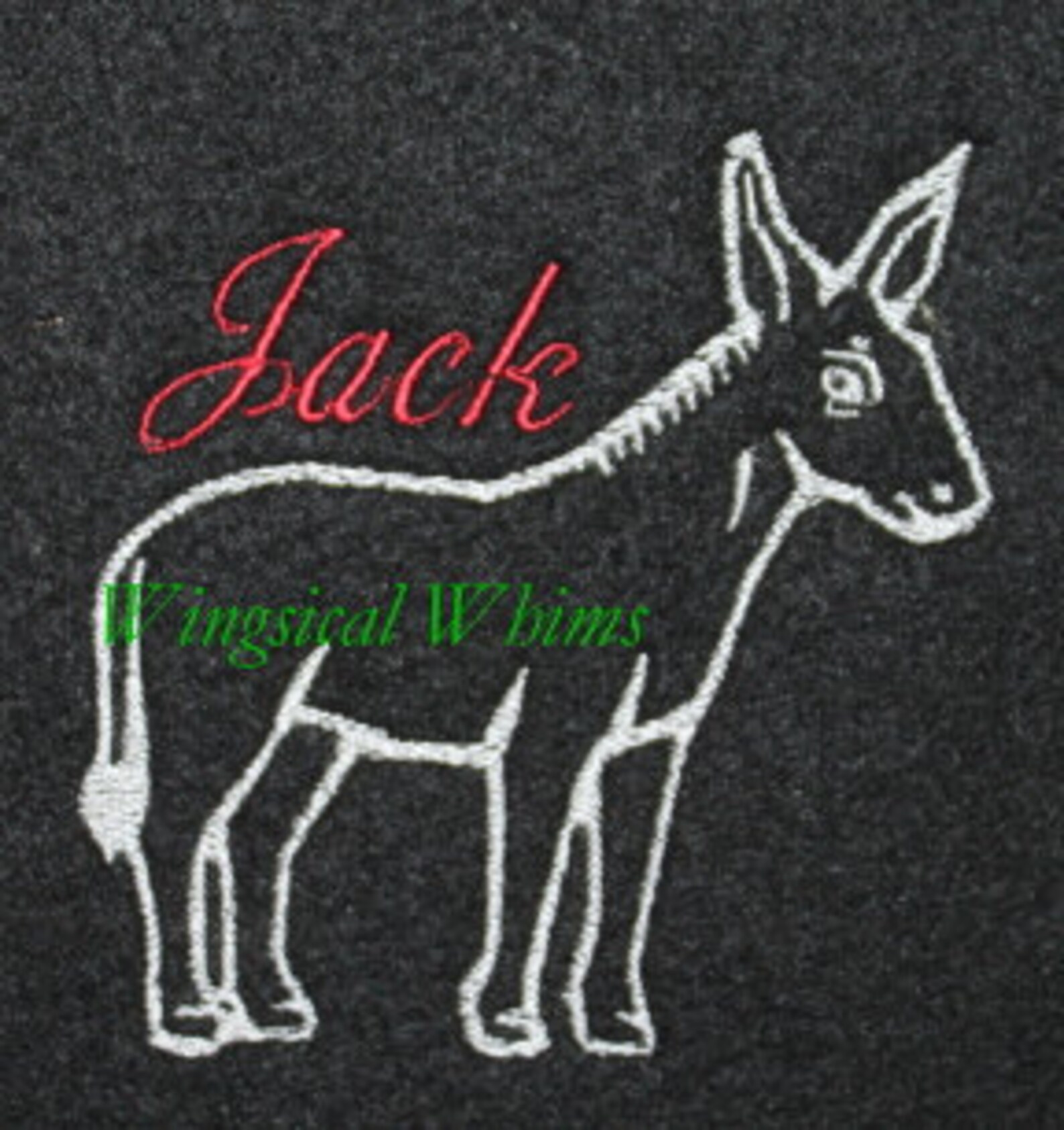 Donkey Digitized Machine Embroidery Farm Hobby Farm | Etsy