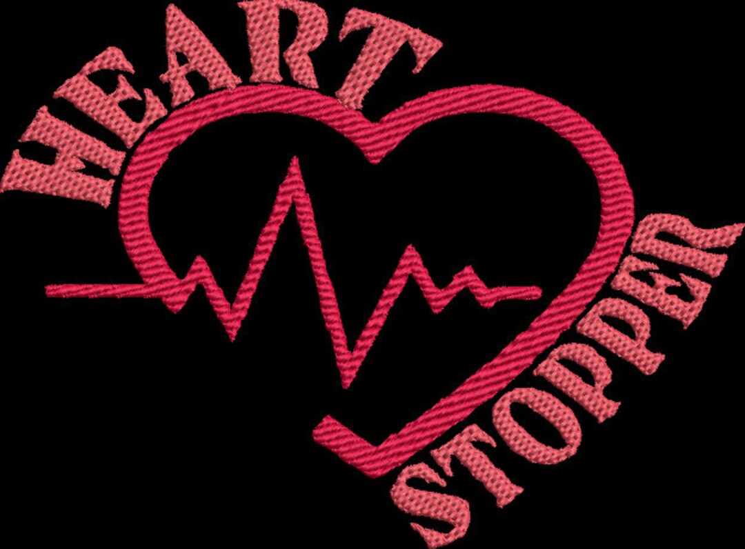 Heart Stopper Digitized Machine Embroidery Design Digital Download Only ...
