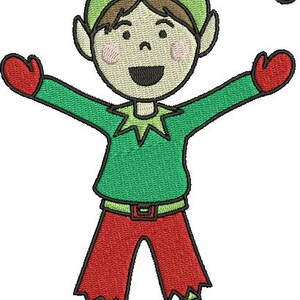 Elf Design Digitized Machine Embroidery Design Christmas - Etsy