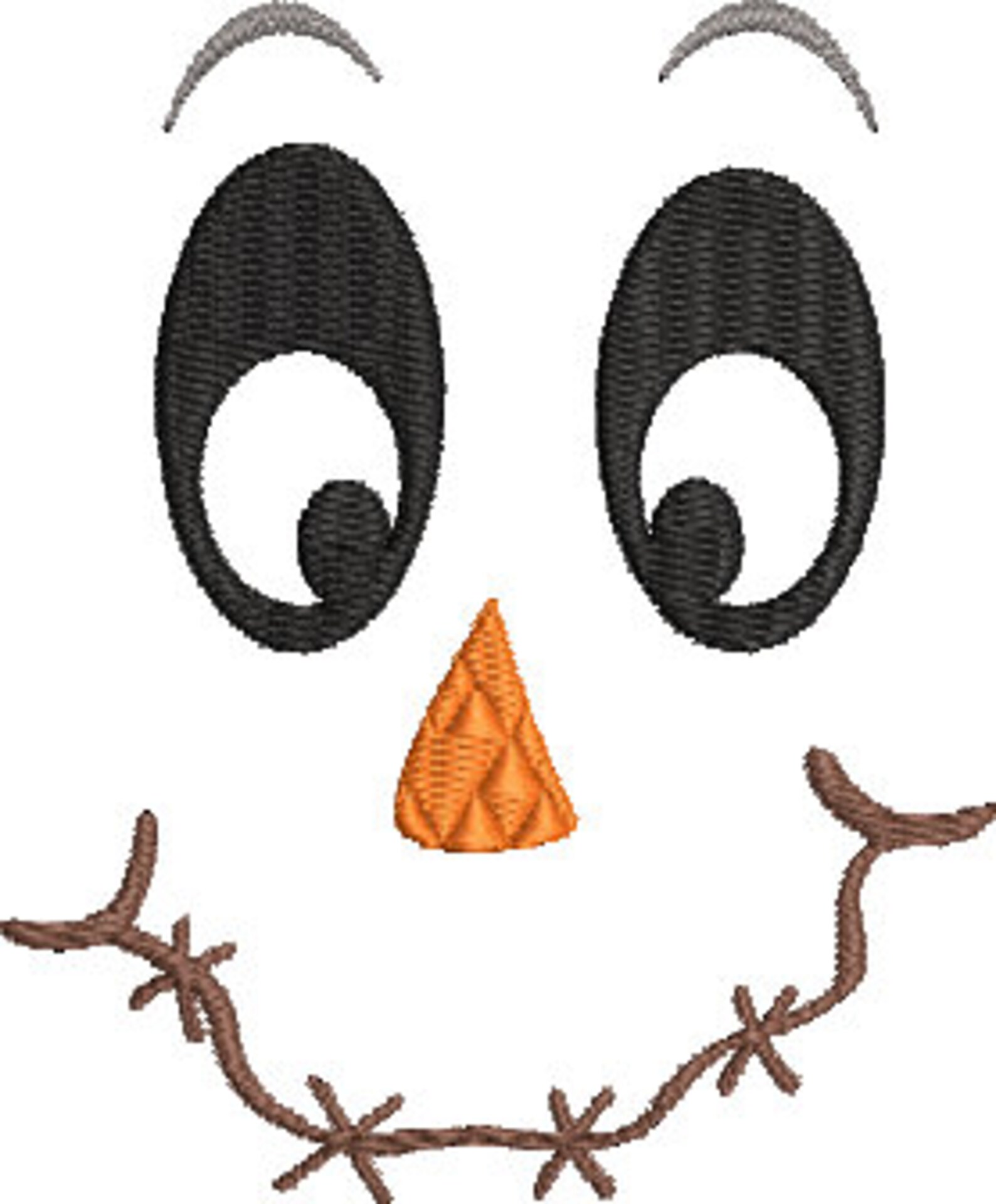Scarecrow Face Design Machine Embroidery Design Digital - Etsy