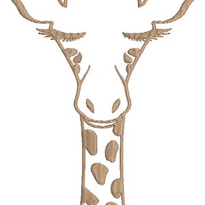 Giraffe Machine Embroidery Design Digital Download ONLY Animal Zoo ...