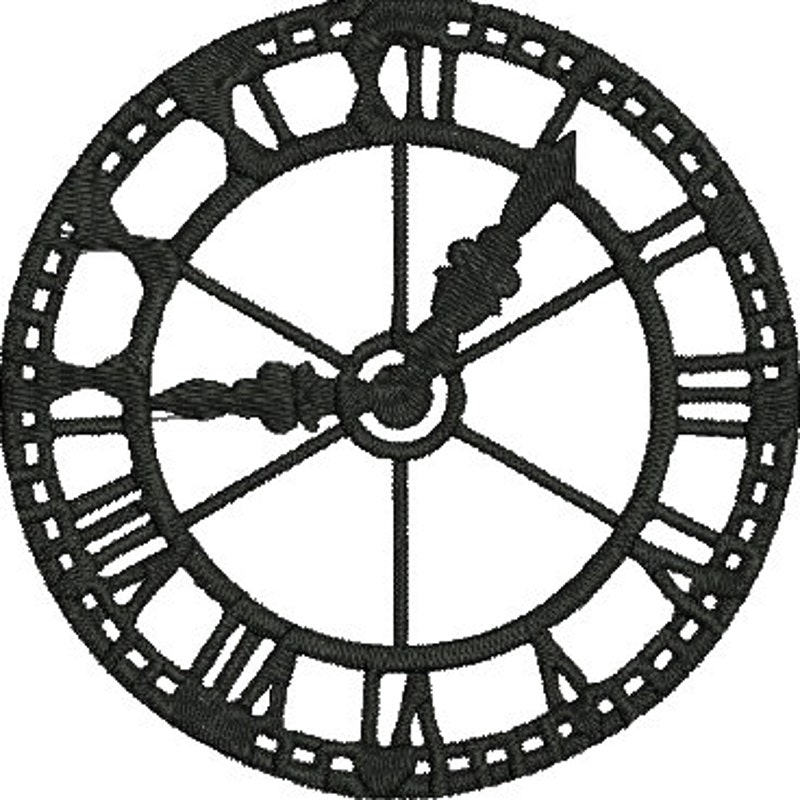 Embroidery Clock - Etsy
