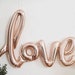 Love Script Balloon Rose Gold Hot Pink Pink Gold or Red for - Etsy