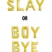 Slay Balloons, Boy Bye Balloons, Gold or Silver Balloons, 14 Balloon ...