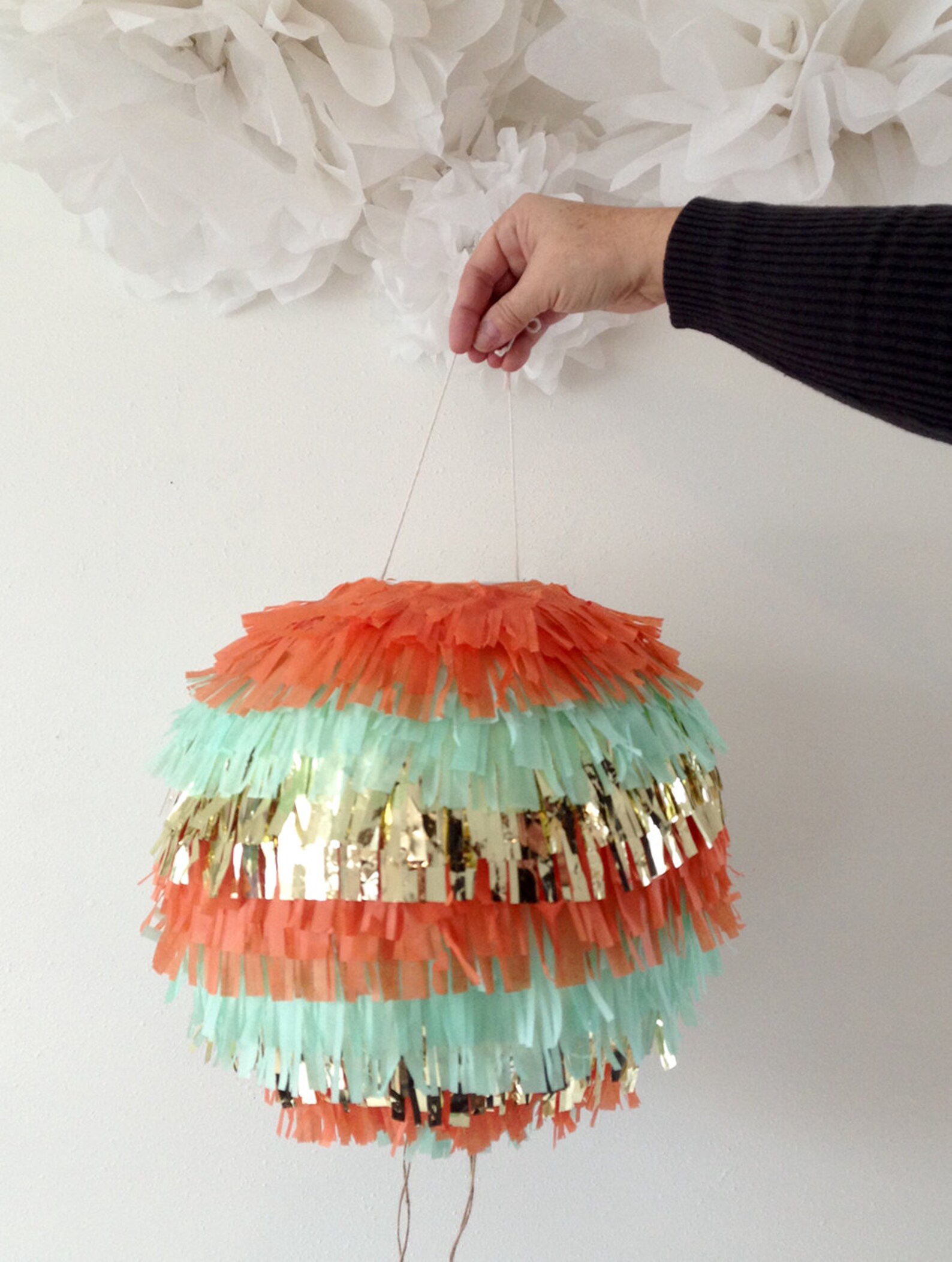 Fringe Piñata Gender Reveal Piñata Gender Reveal Pull String - Etsy