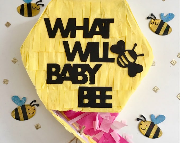 Lashes or Staches Gender Reveal Piñata With Pull String | Etsy