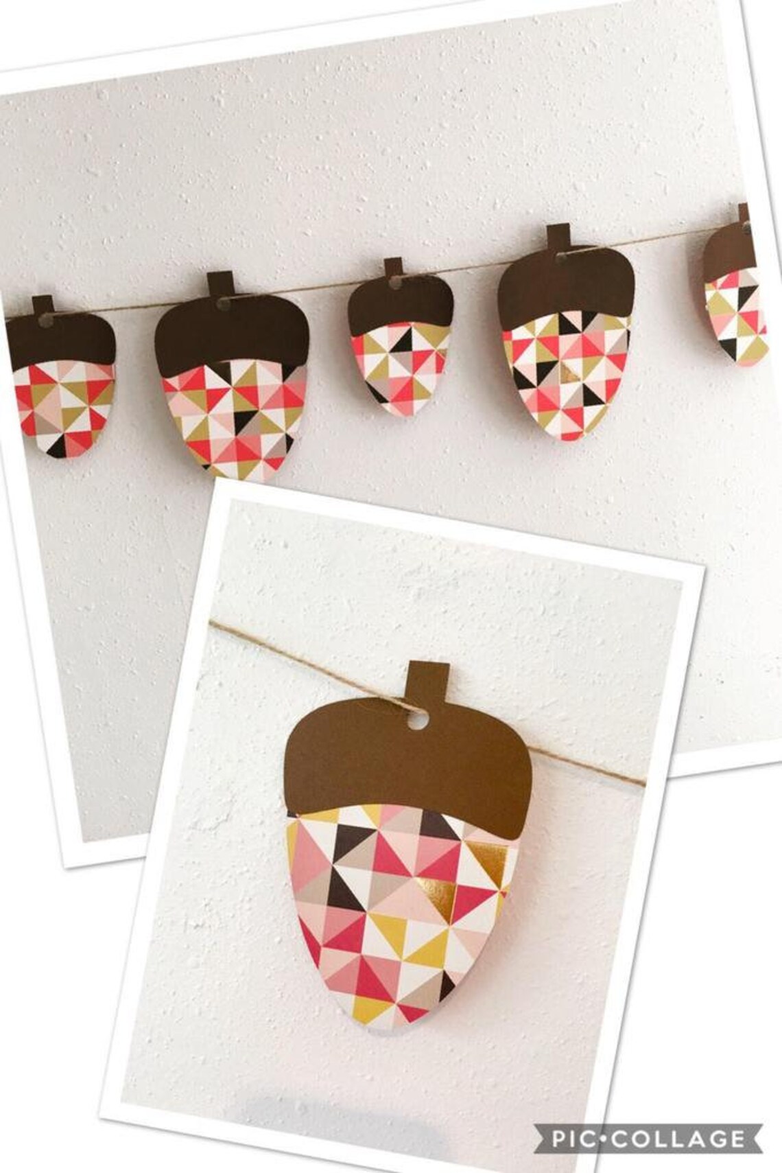 Thankful Banner Acorn Banner Fall Banners and Garlands Fall - Etsy