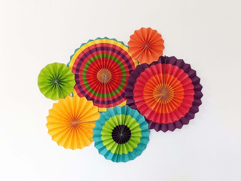 Mexican Fiesta Fan Decorations, Fiesta Banner Party, Cinco De Mayo ...