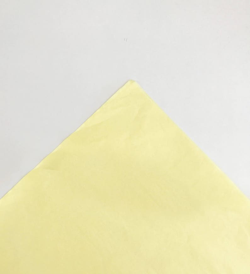 Light Yellow Tissue Paper Sheets Bulk Yellow Tissue Paper | Etsy