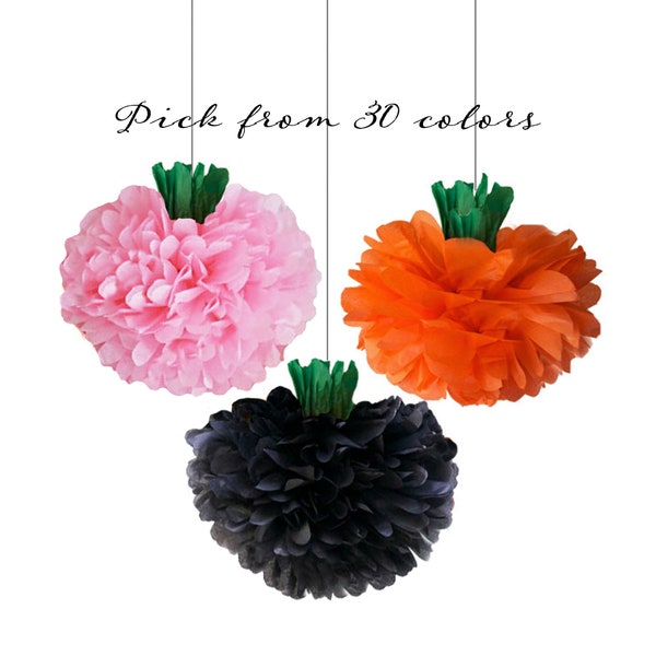 Paper Pom Poms - Etsy