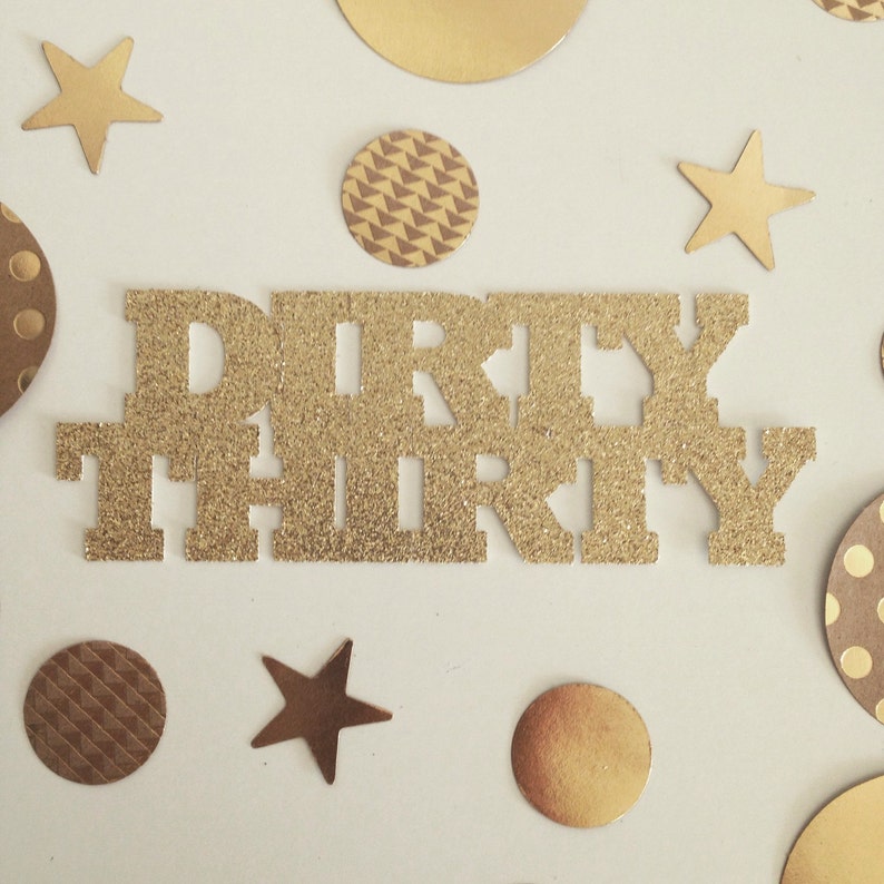 Dirty Thirty Cake Topper Thirty Cake Topper 30th Birthday | Etsy
