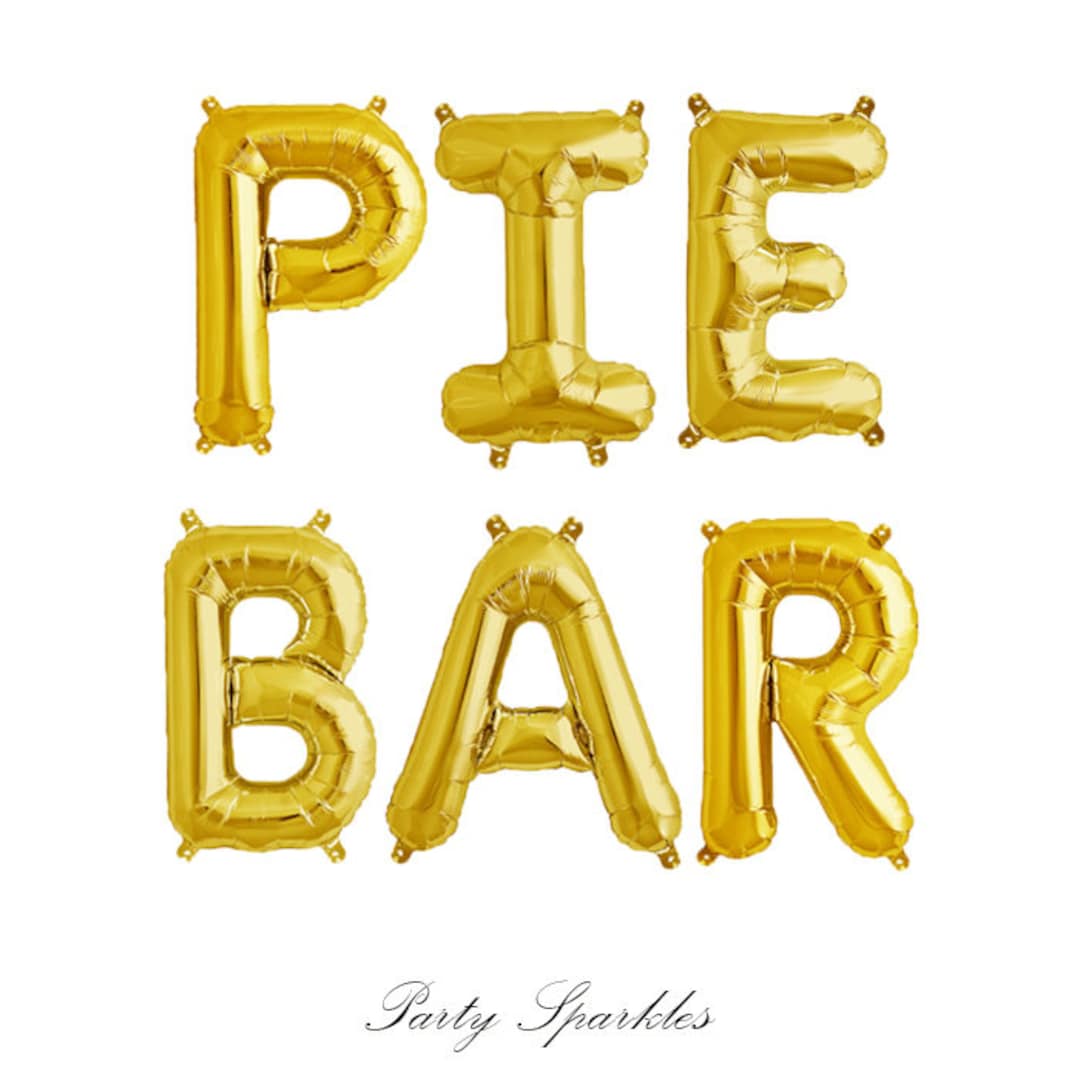 Pie Bar Balloons, Pie Bar Banner Balloons, Thanksgiving Balloons ...