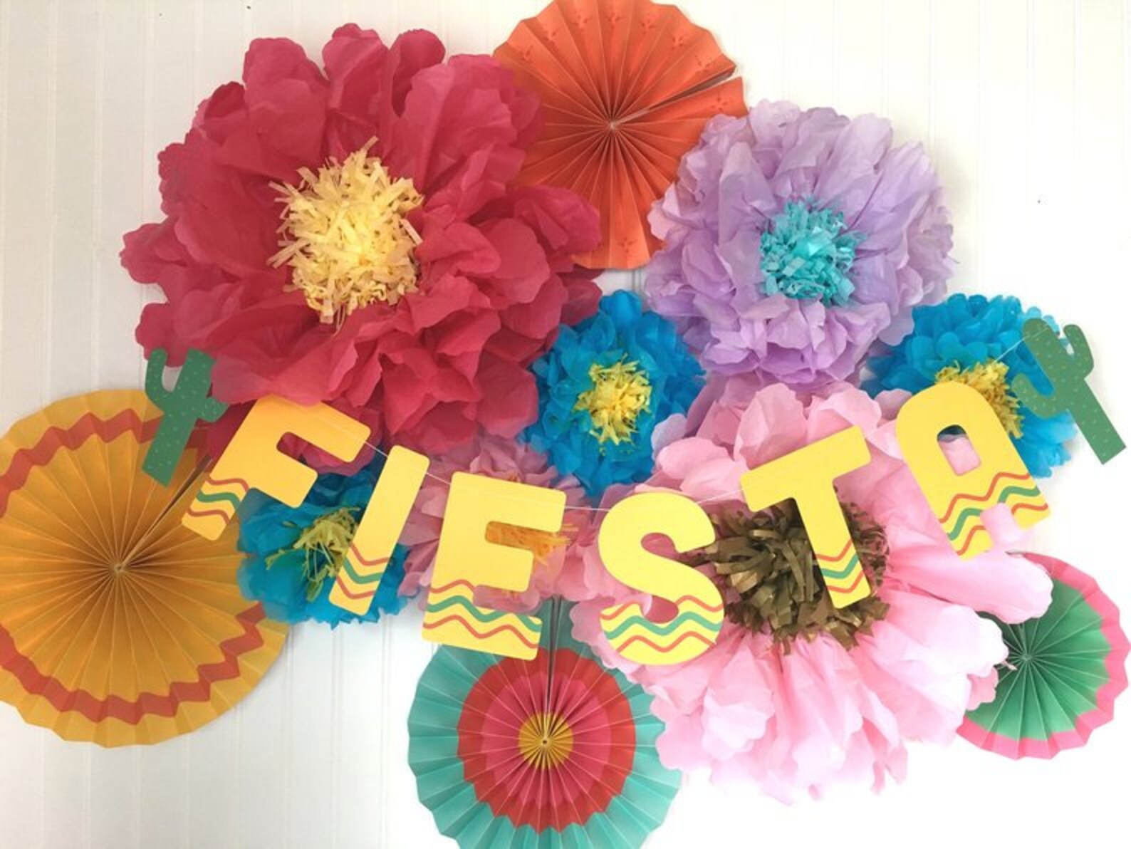 Fiesta Balloon Gold Cursive Script Cinco De Mayo Decorations | Etsy
