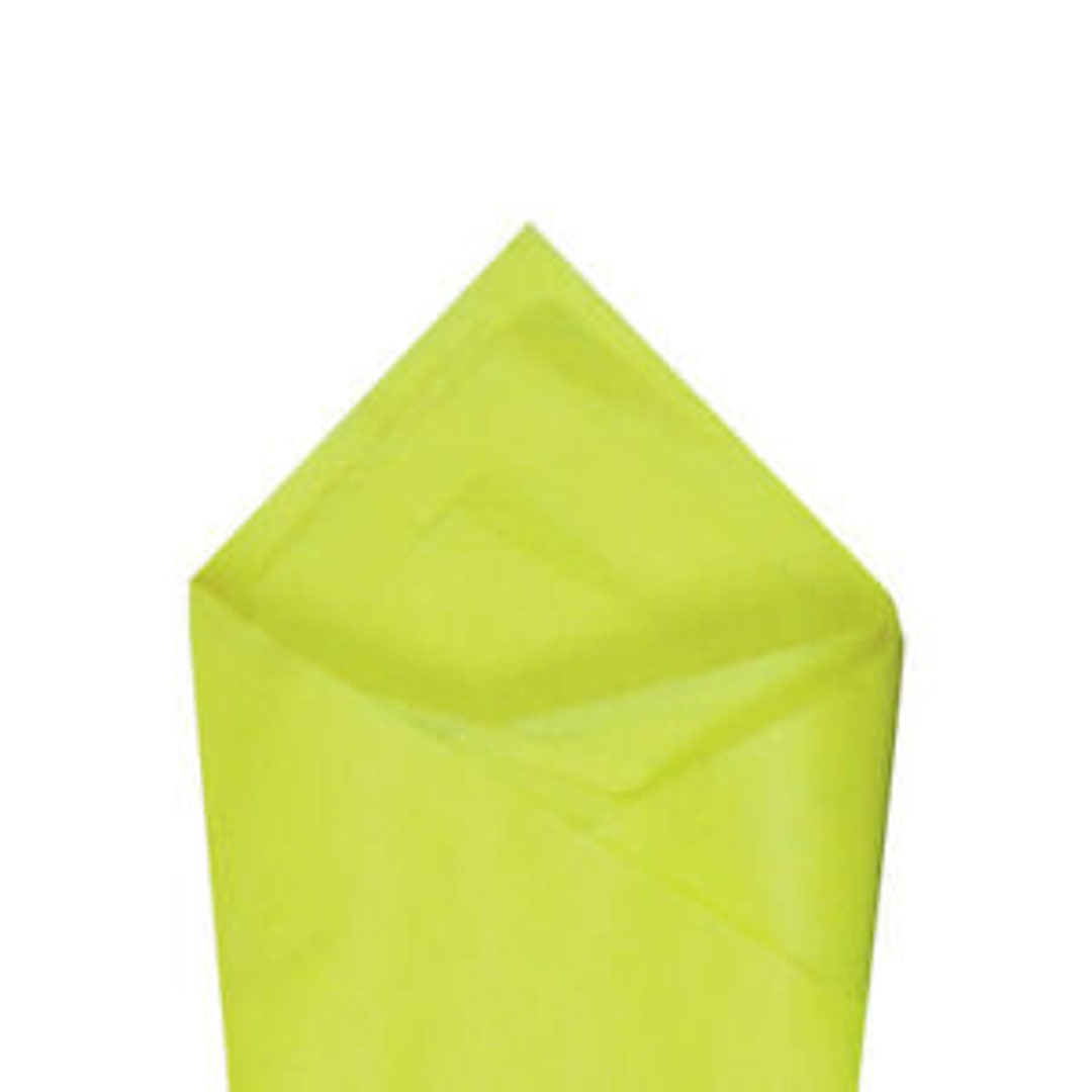 Lemon Neon Yellow Tissue Paper Sheets, Bulk Limon Yellow Tissue Paper ...