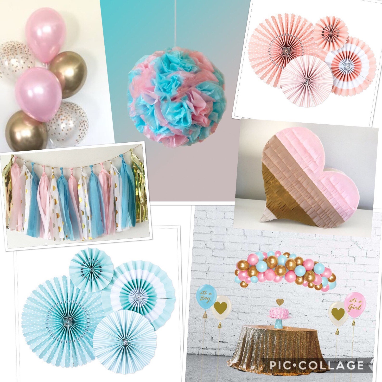 Fringe Piñata Gender Reveal Piñata Gender Reveal Pull String - Etsy