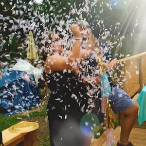 Gender Reveal Balloon Kit in GOLD!!! Reveal Party Kit With Confetti ...