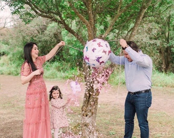 Lashes or Staches Gender Reveal Piñata With Pull String | Etsy