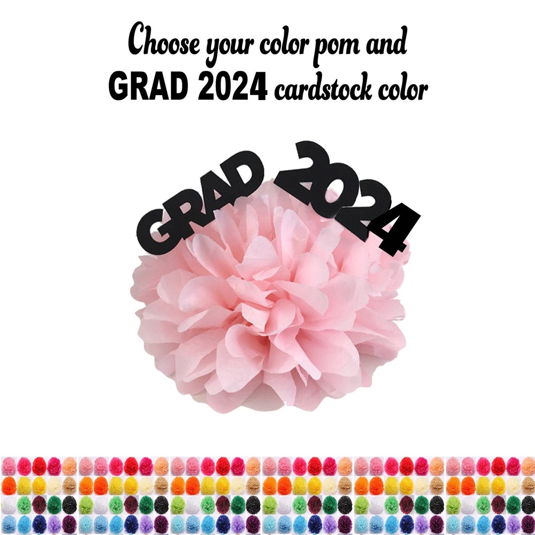 Graduation Centerpiece Decorations 2024, Custom Color Graduation Decor ...