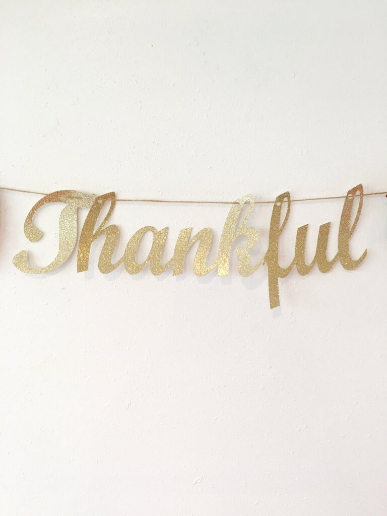 Thankful Banner Acorn Banner Fall Banners and Garlands Fall - Etsy