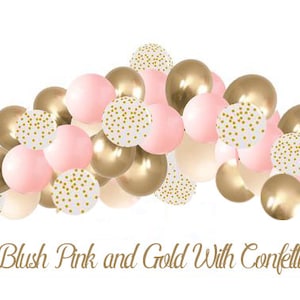 Blush, Light Pink, Ivory, White, or Gold 12" Balloons! Birthday Party ...
