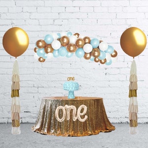 Gender Reveal Balloon Kit in GOLD!!! Reveal Party Kit With Confetti ...