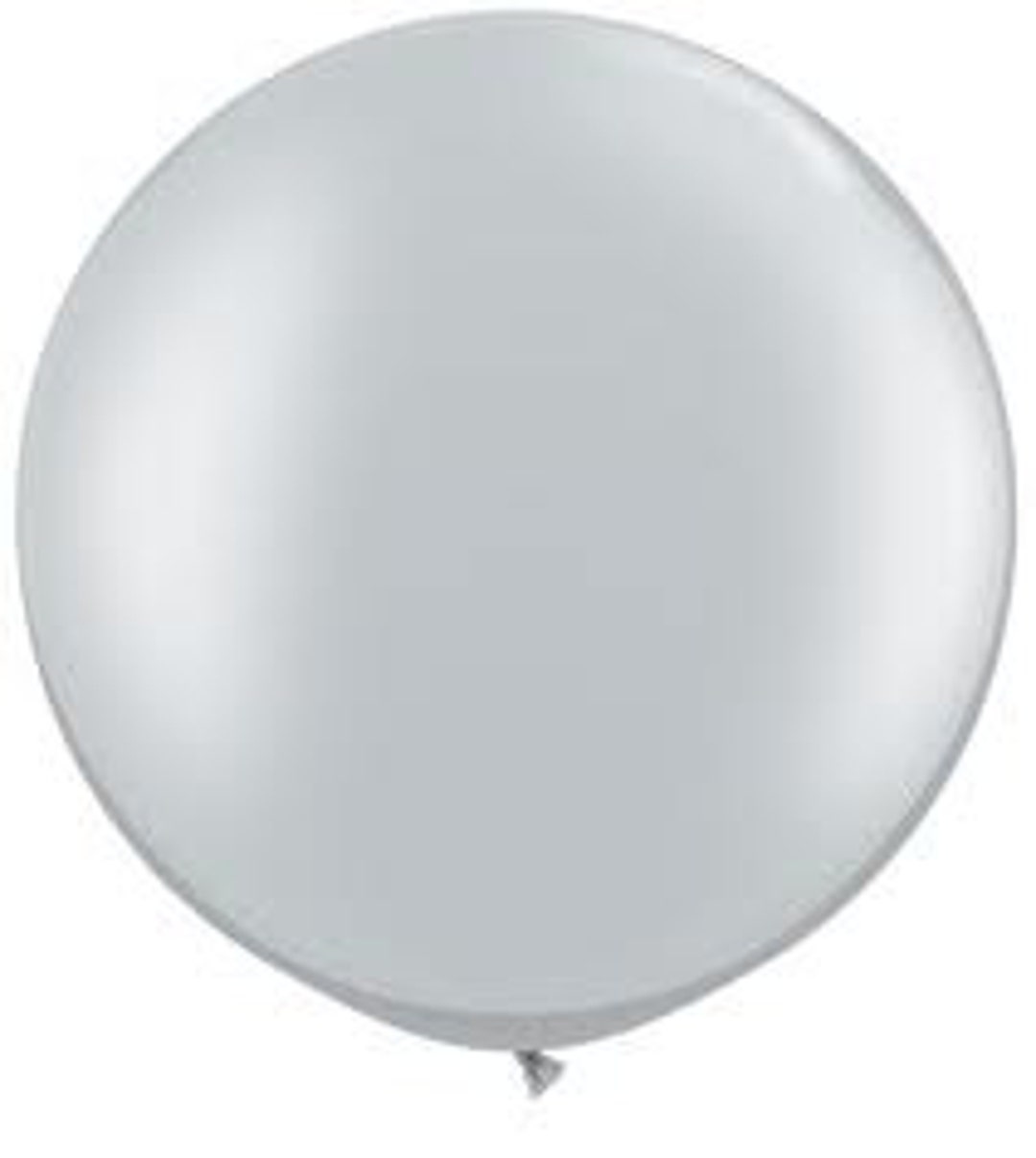 Silver Balloons, 36" Silver Balloons, Silver 3 Foot Balloon, HUGE Round ...