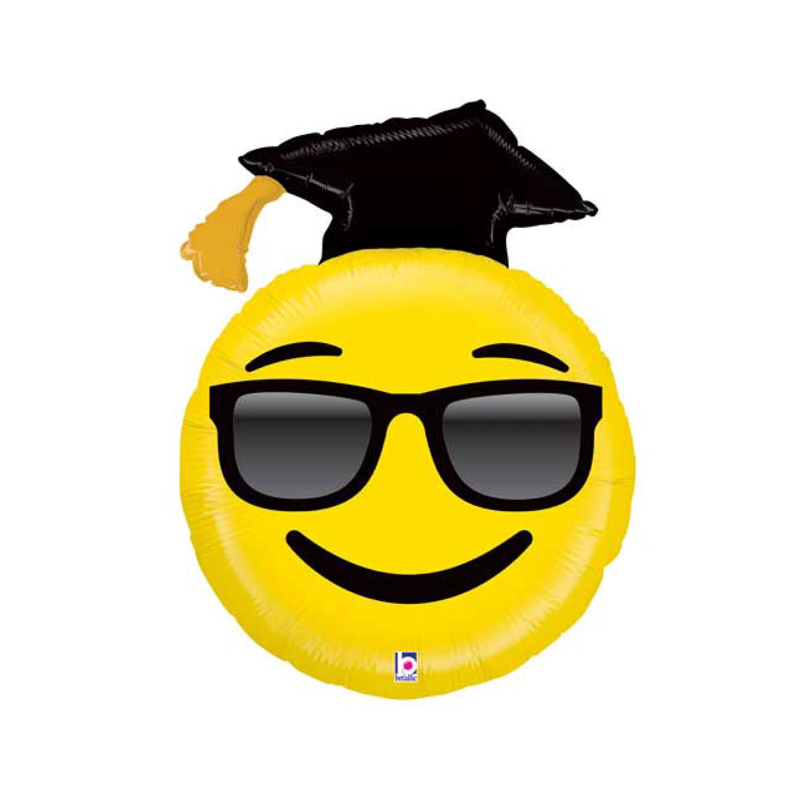 GRAD Balloons Smiley Face Emoji Grad Cap Balloons 2023 Grad - Etsy