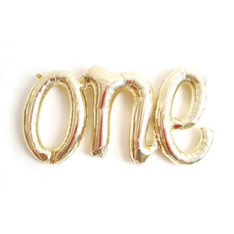 One Script Balloon One Balloon First Birthday Balloon Prop | Etsy