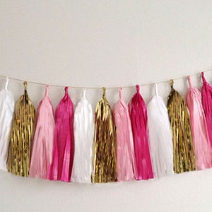 Pink Party Decorations - Fans Birthday, Baby Shower, Bachelorette Party ...