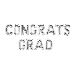 CONGRATS GRAD 2024 Letter Cursive Balloon Script, Graduation Party ...