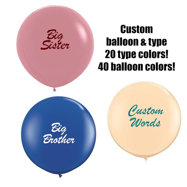 Custom Balloon Sticker Decal Personalized Balloons With - Etsy