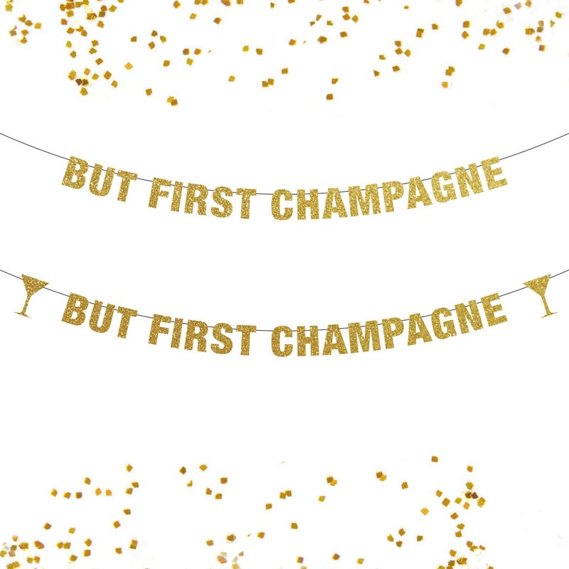 Champagne Banner - Etsy