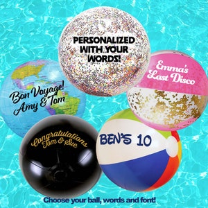 Custom Beach Balls, Personalized Birthday, Sports Teams & Vacation ...
