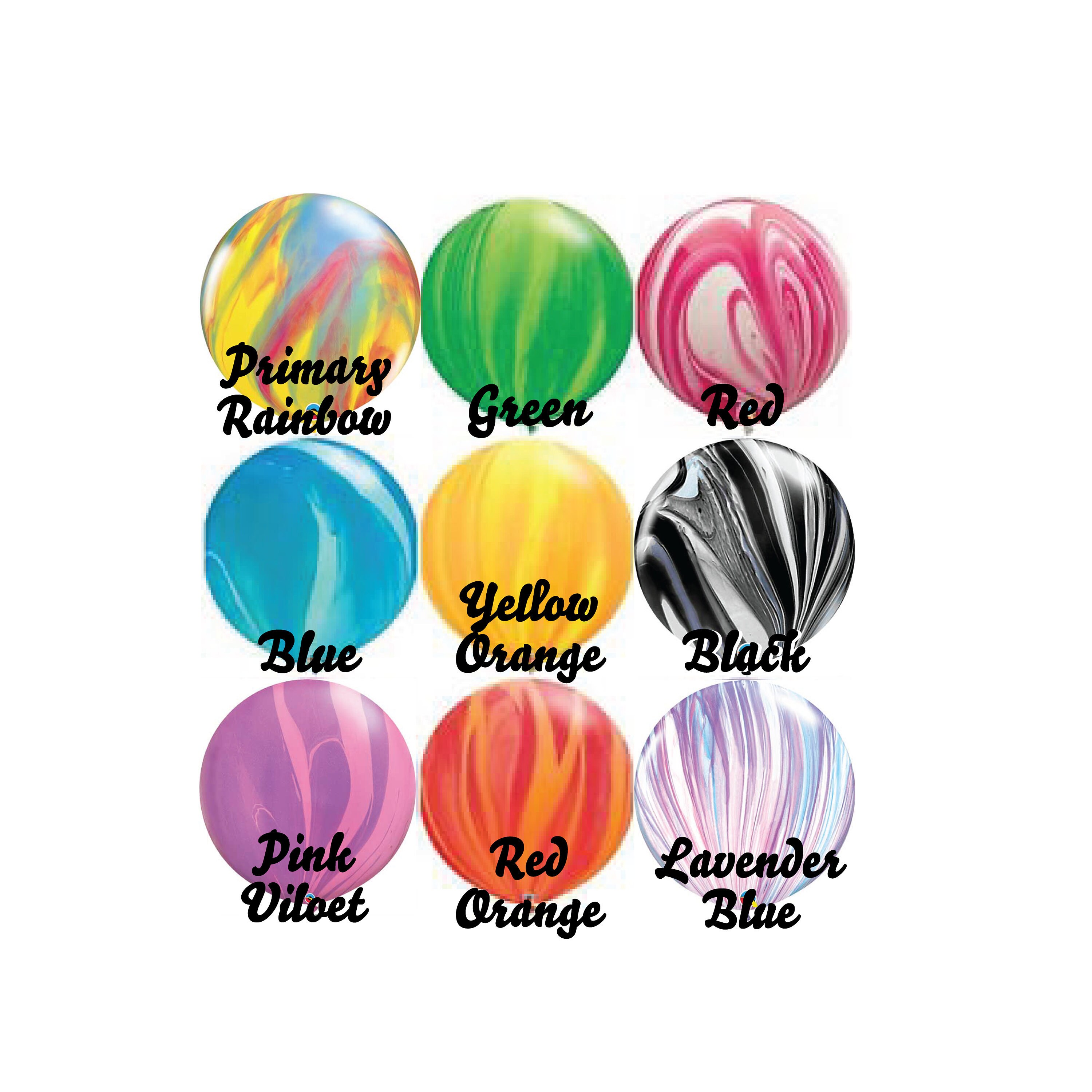 Marble Giant Balloon A Round 30 Inch Agate Latex Party Decor - Etsy