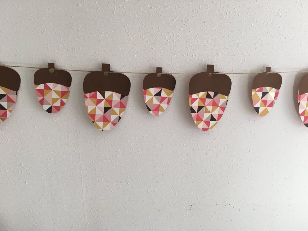 Thankful Banner Acorn Banner Fall Banners and Garlands Fall - Etsy