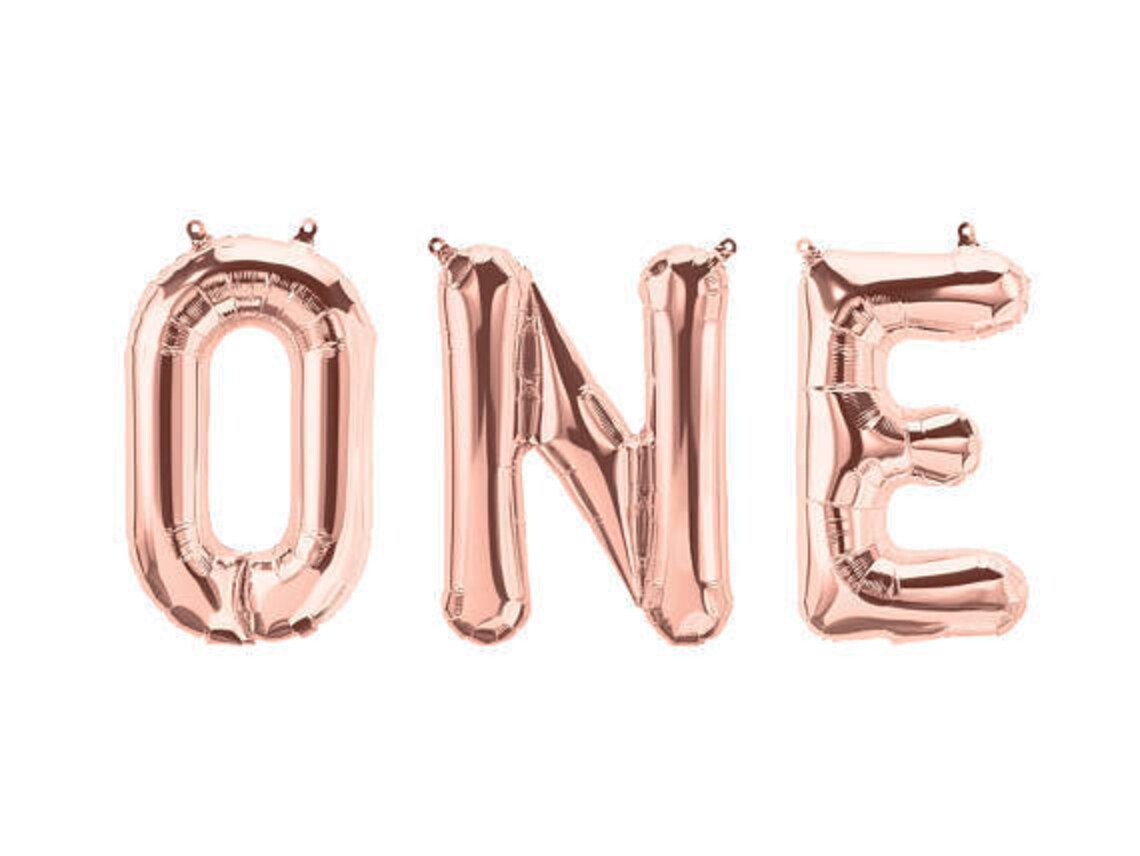 One Script Balloon One Balloon First Birthday Balloon Prop - Etsy