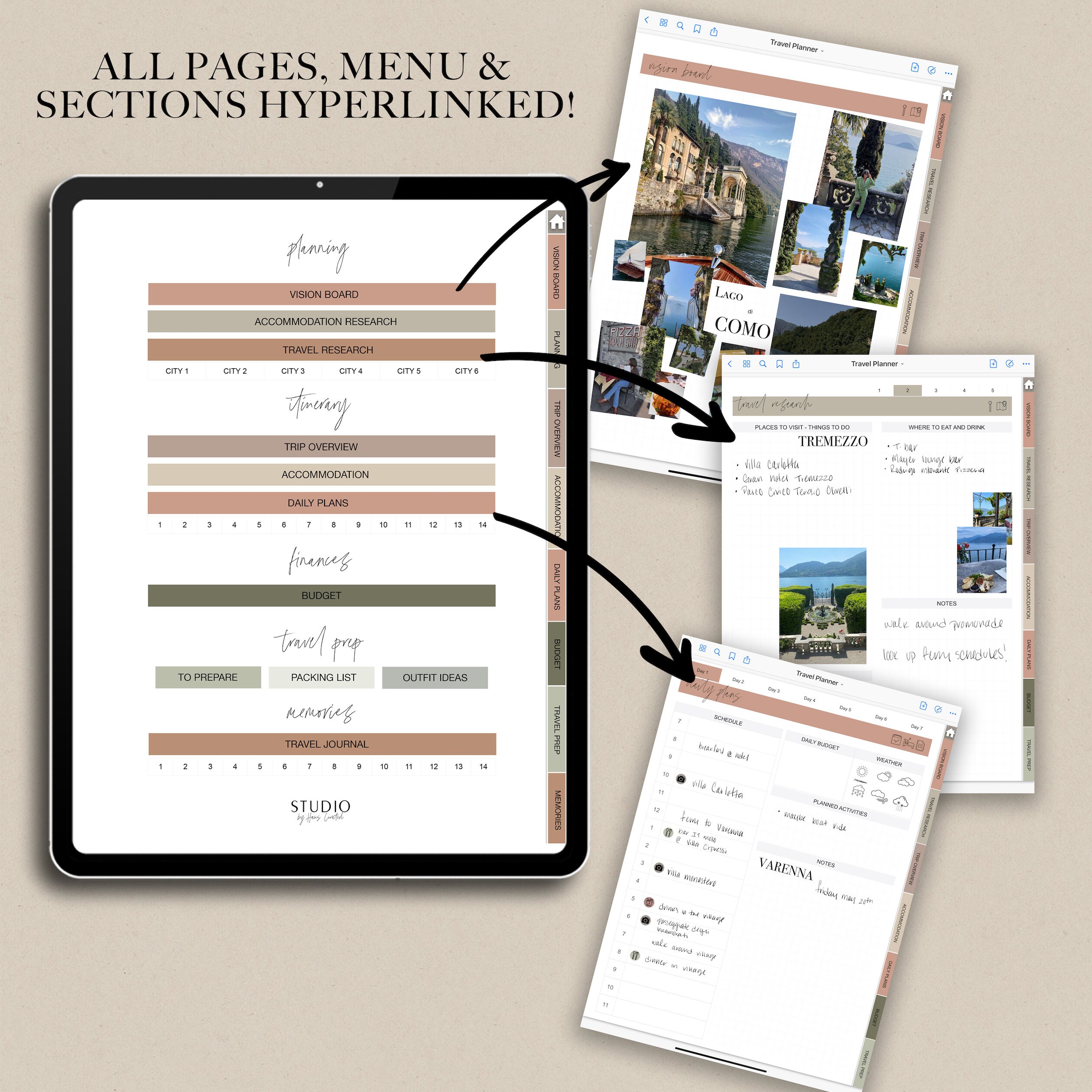 Digital Travel Planner, Goodnotes Planner for Ipad, Vacation Planner ...