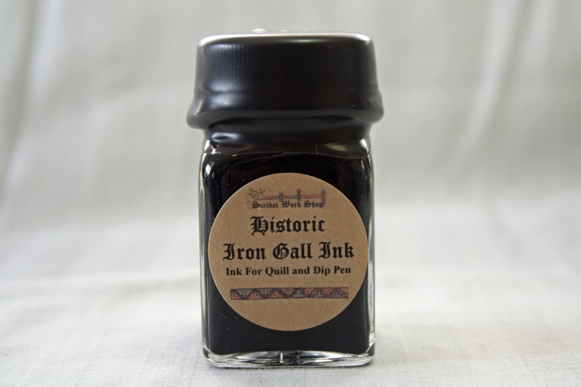 Iron Gall Historic Calligraphy and Drawing Ink 1 Oz - Etsy