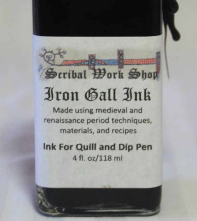 Large size Iron Gall Historic Calligraphy and Drawing Ink 4 | Etsy