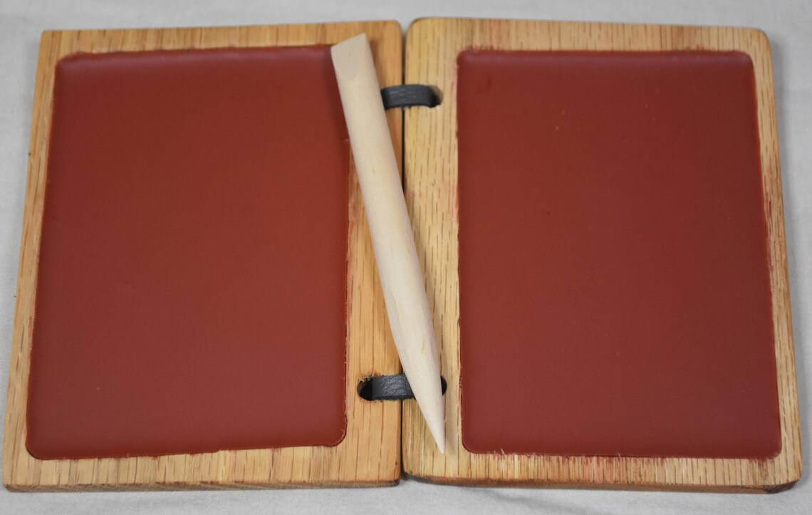 Wax Tablet W/ Wooden Stylus 3.5x4.5 Inches -- Medieval iPad - Etsy