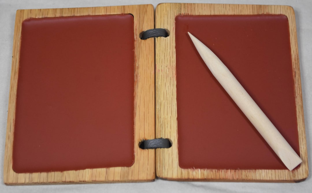 Wax Tablet W/ Wooden Stylus 3.5x4.5 Inches -- Medieval iPad - Etsy