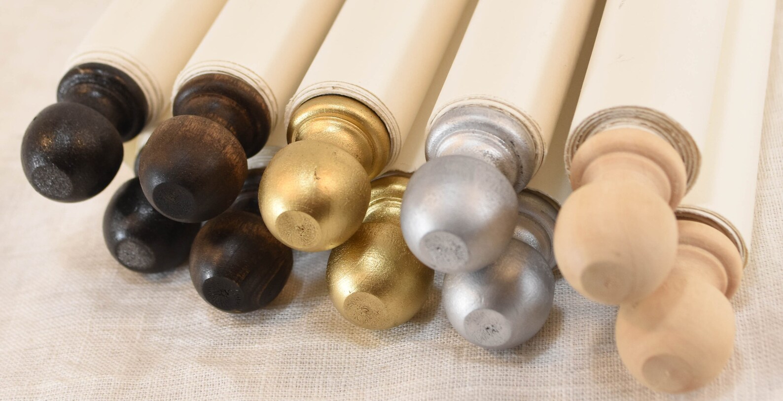 Small Blank Scroll Wooden Spindles; Historic Style Blank Writing Paper ...