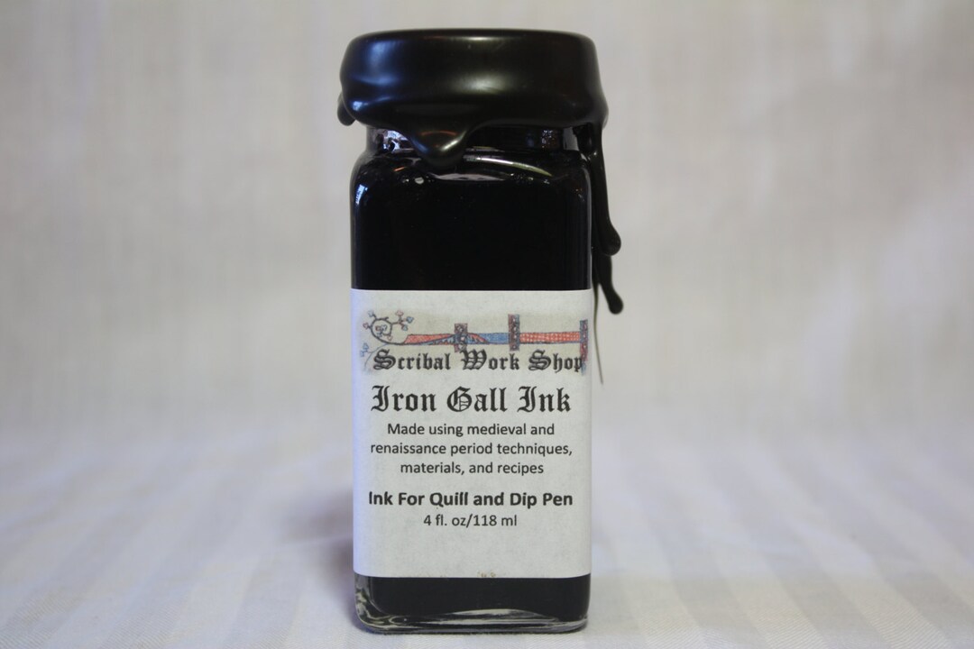 Large Size - Iron Gall Historic Calligraphy and Drawing Ink, 4 Oz - Etsy