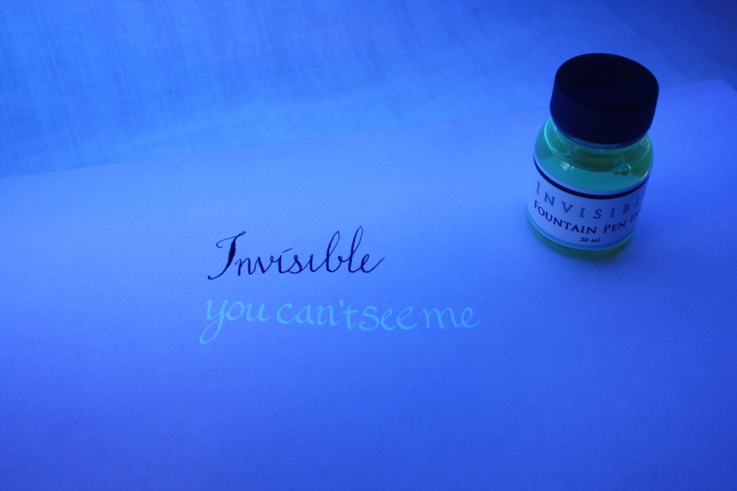 Invisible Fountain Pen Ink UV Visible 1 Oz | Etsy
