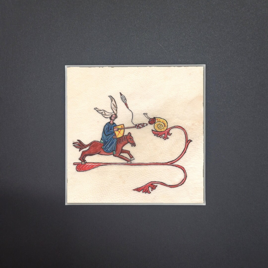 Marginalia Series Fine Art Prints, Knights, Snails, Rabbits, Etc. - Etsy