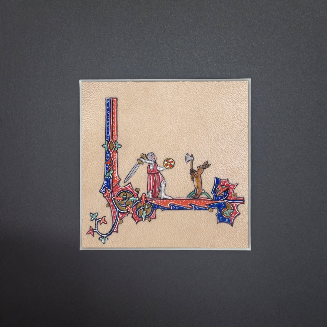 Marginalia Series Fine Art Prints Knights Snails Rabbits - Etsy