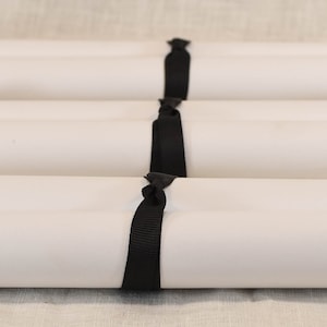 Large Blank Scroll With Large Wooden Knob Spindles; Historic Writing ...