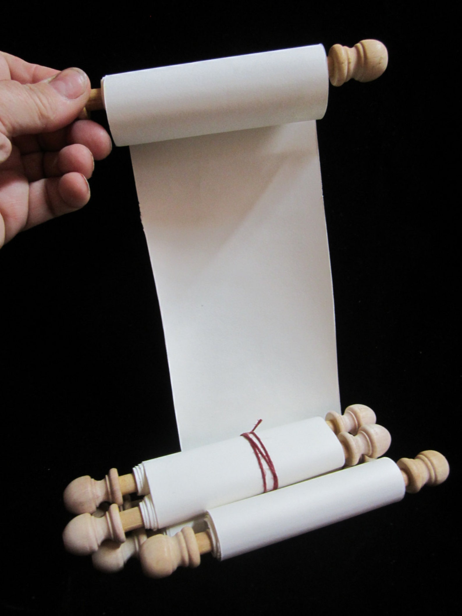 Small Blank Scroll Wooden Spindles Historic Style Blank - Etsy